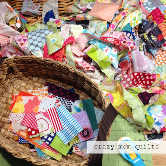 crazy mom quilts: scrap vortex QAL--week one