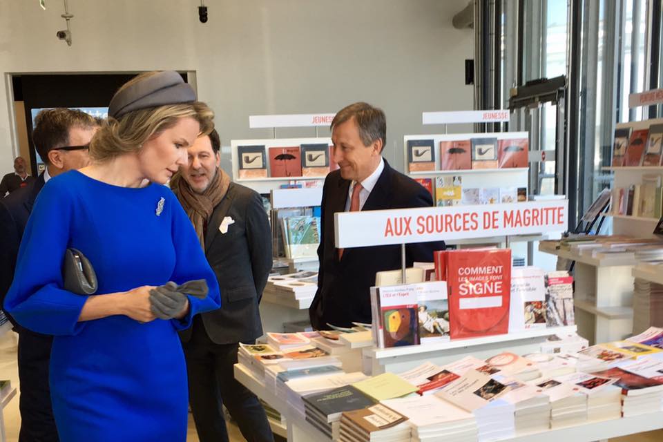 Queen Mathilde: Expo: Magritte & Hergé