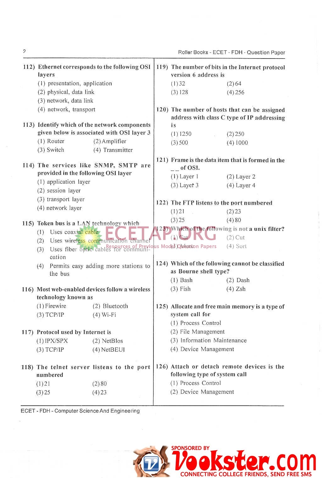 ECETAP - 2016, Previous, Model Papers, Question Papers EEE,ECE,SCE ...