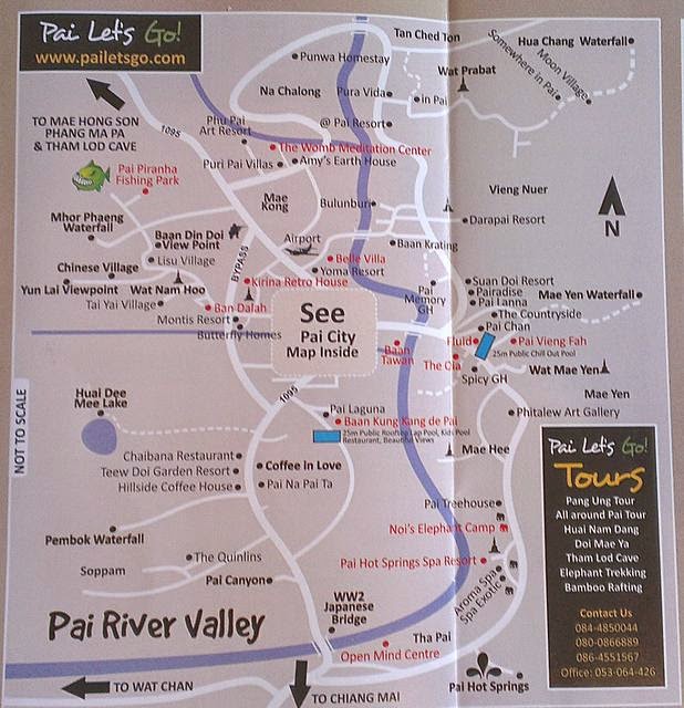 泰好玩 Thai is fun: Maps of Pai Town