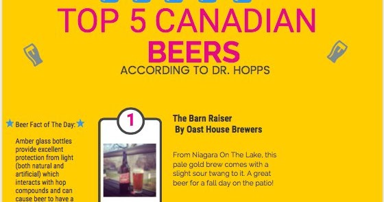 The 4 Brewskis: Top 5 Canadian Beers According to Dr. Hopps