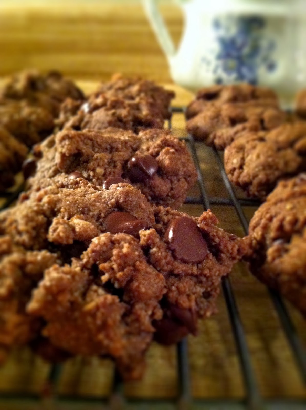 The Falling Acorn : Cocoa Almond Cookies