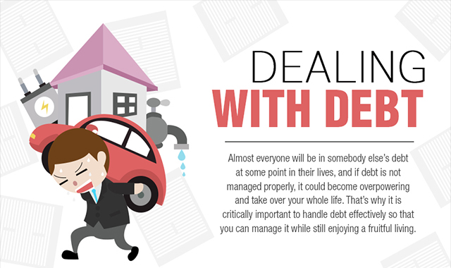 Dealing With Debt #infographic - Visualistan