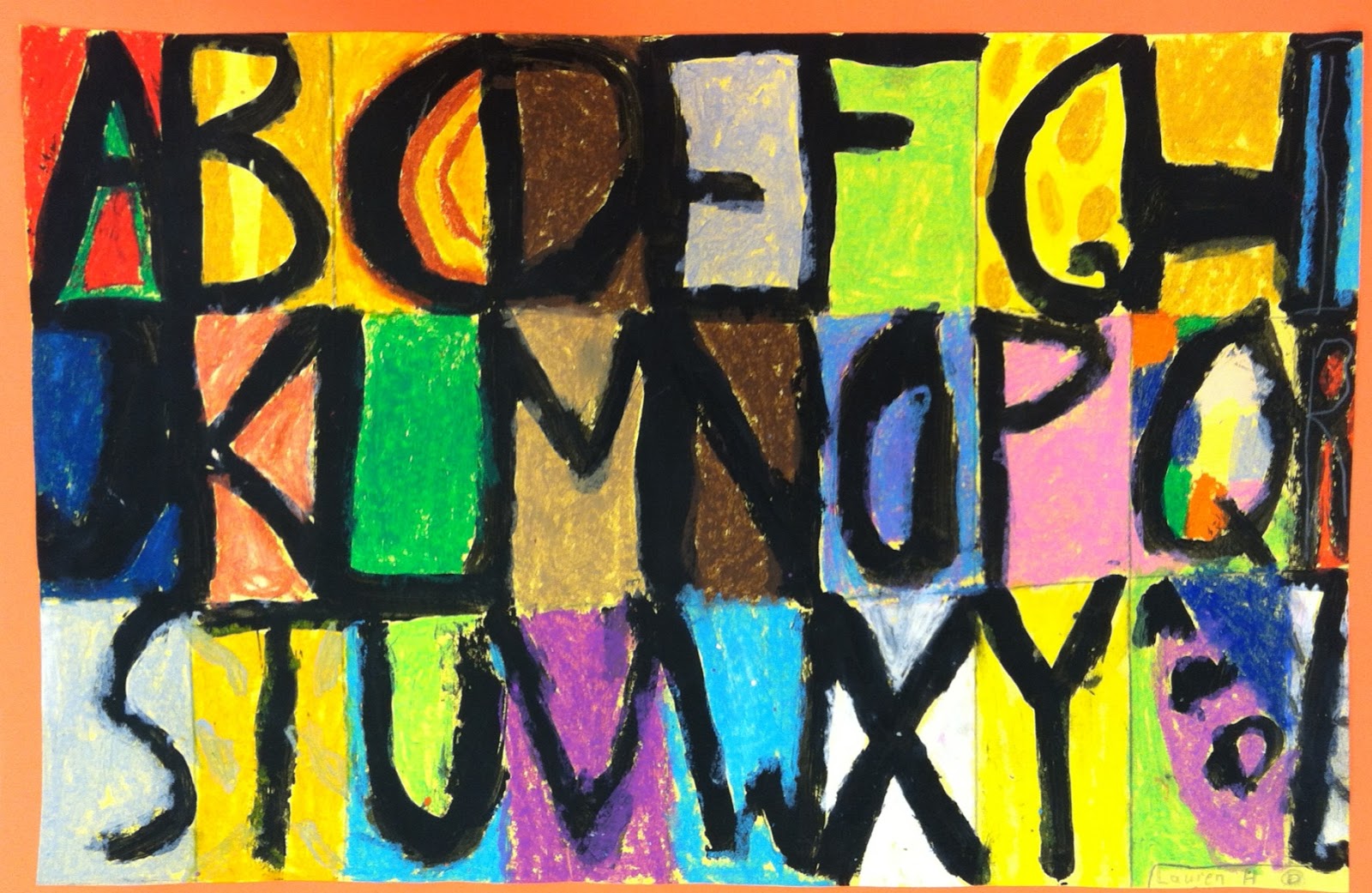 ART with Mrs. A: 1st Grade ABC Art