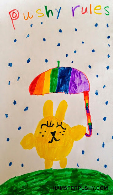 Poster - Hamster Pushy Storybook Blog