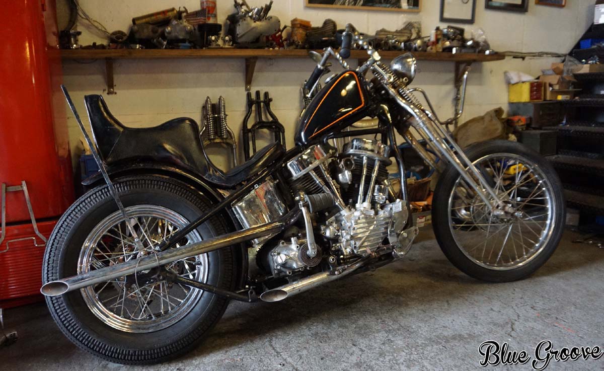 BLUE GROOVE SHOP BLOG: - SOLD - 1950 EL PANHEAD CHOPPER