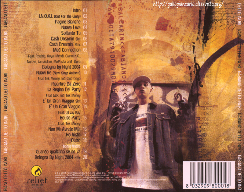 INOKI – “Fabiano detto INOKI” Cd EAN 8032909800018 – – Fotografie ed ...