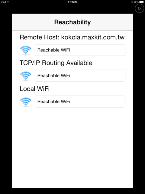 Maxkit: 在iOS應用程式中偵測網路環境的異動 - 使用Reachability範例