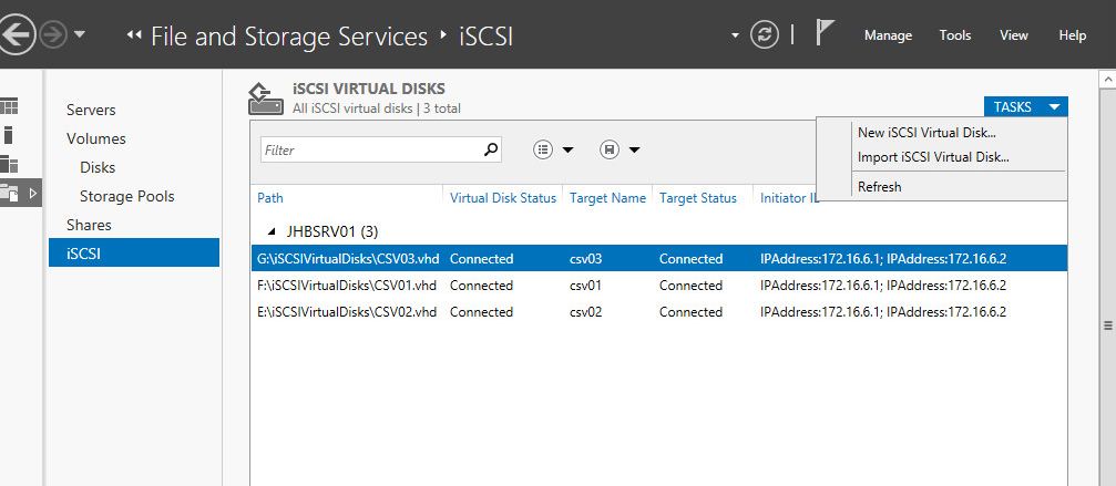 MY ESXI Home Lab. : setup a Hyper-V cluster with Iscsi Target Server in ...