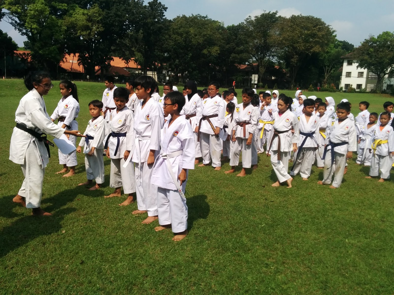 DOJO 47 INKAI JAKARTA SELATAN : PENYEMATAN SABUK DAN LATIHAN BERSAMA