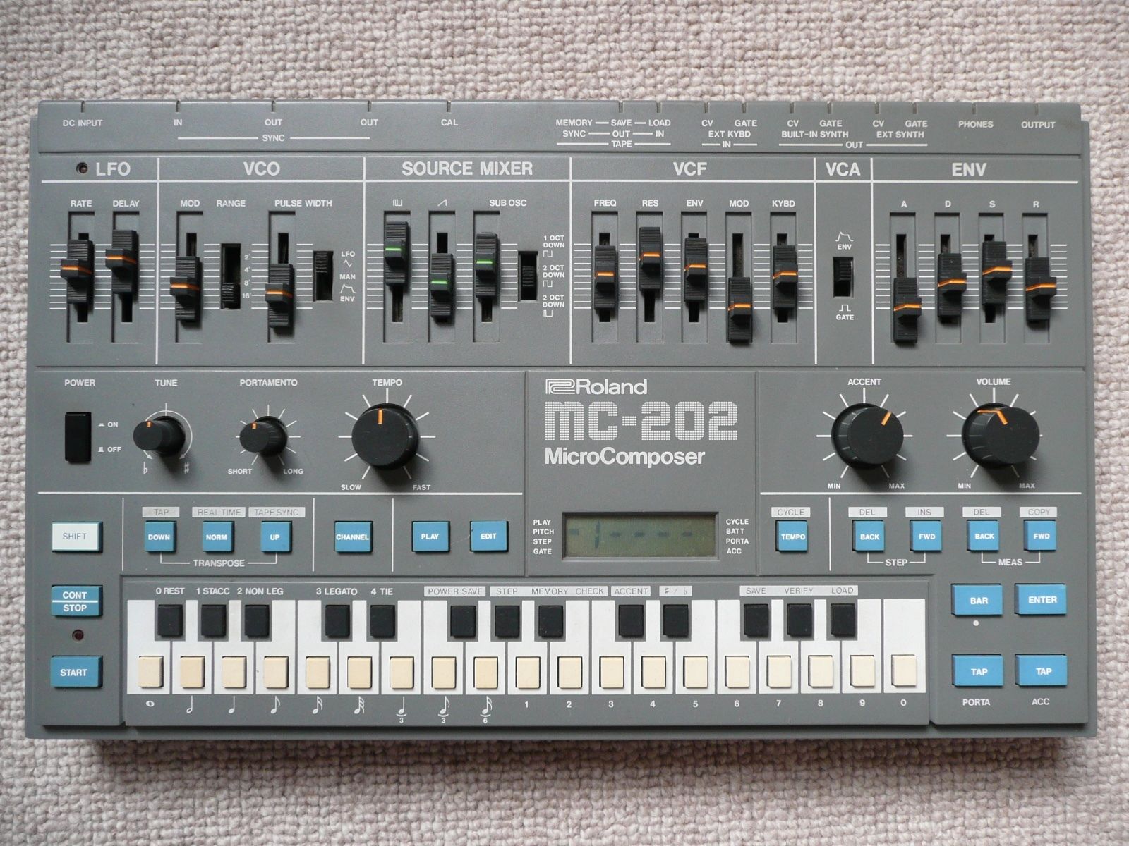 MATRIXSYNTH: ROLAND MC202 with Original Box, Manual & Cassette SN 303000