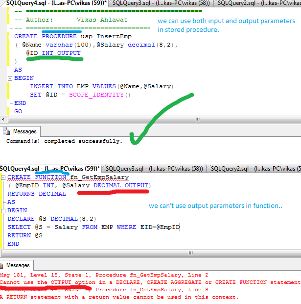 V R MSBI-Xperts: Differences between Functions & Stored Procedures ... V R MSBI-Xperts: Differences between Functions & Stored Procedures ...