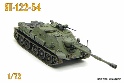 Gulumik Military Models: SU-122-54 early #4 1/72 RED TANK MINIATURE