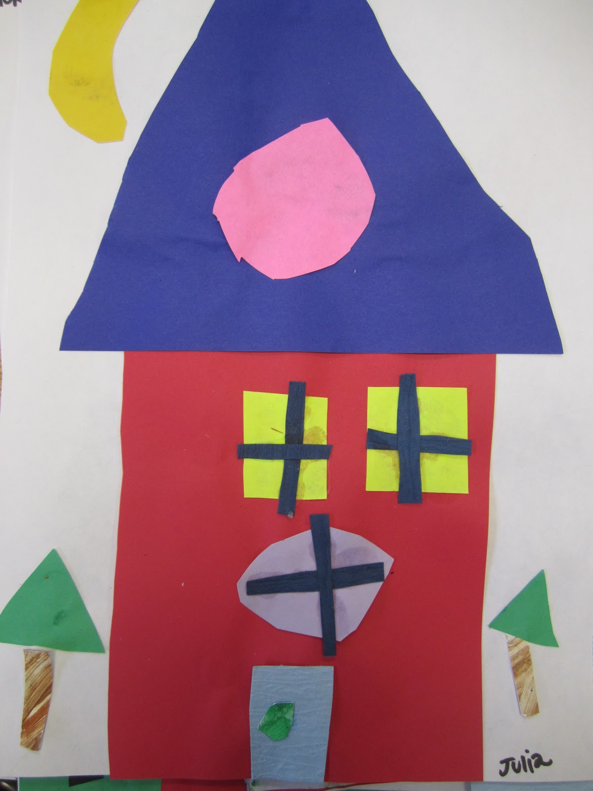Think Create Art: Dream House Collage- 1st Grade