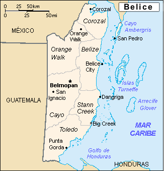 BELICE - GEOGRAFÍA E HISTORIA DE BELICE - Mundo Hispánico™