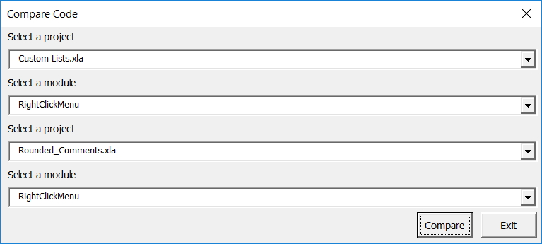 Andrew's Excel Tips: AET VBE Tools v1.6