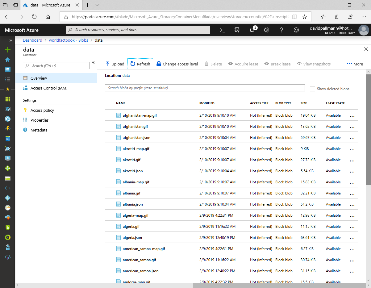 Fire + Ice: David Pallmann's Technology Blog: CIA World Factbook Data ...