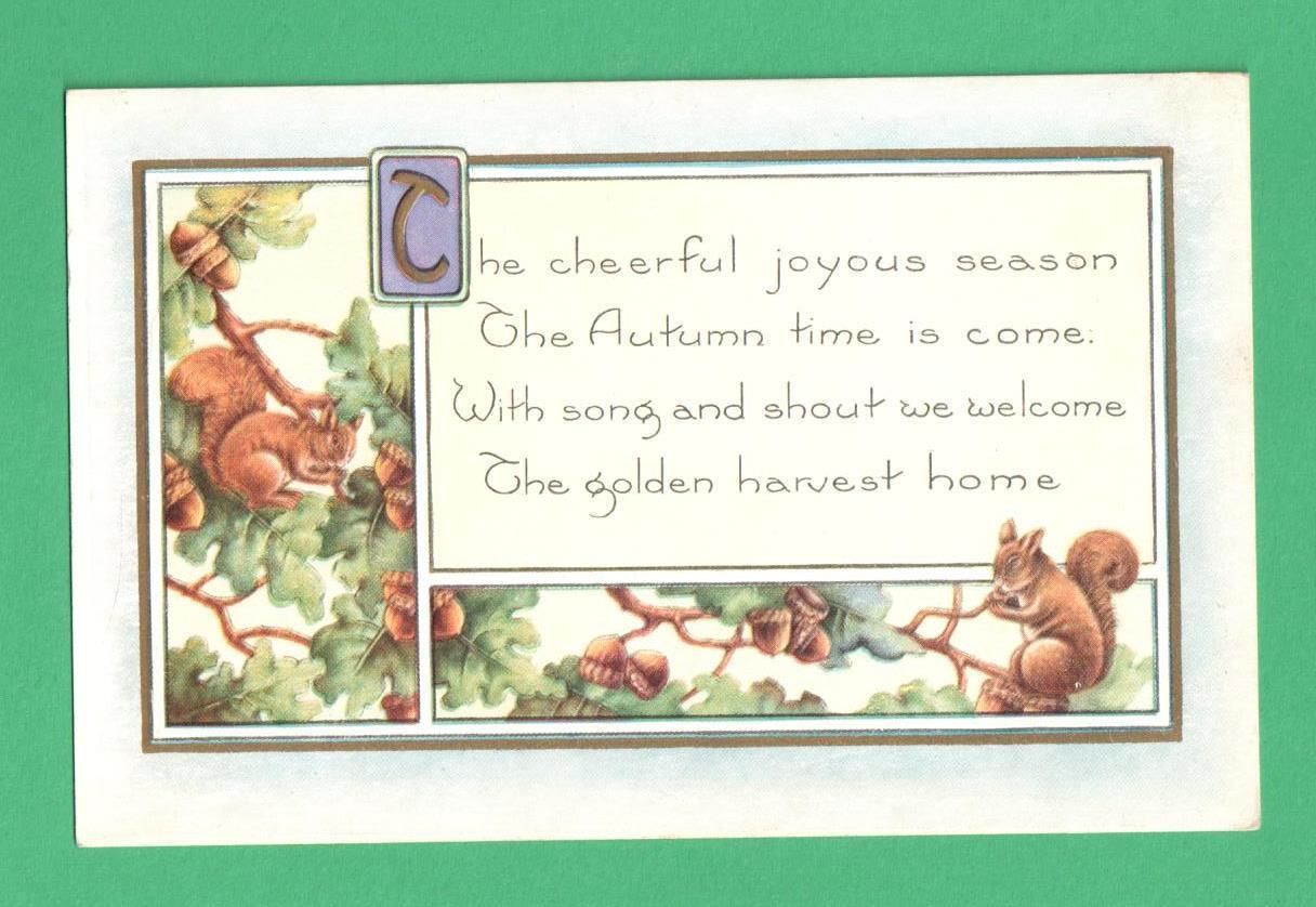 gold country girls: It's Autumn: Sharing Vintage Fall Postcards