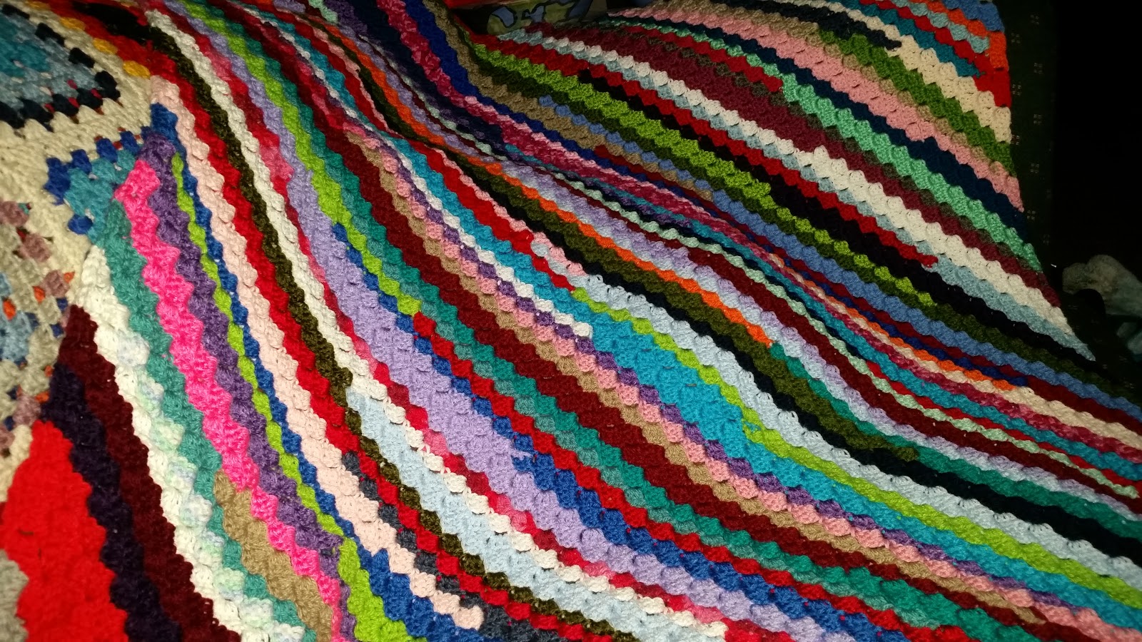 Blooming Lovely: Finished Item - Crochet c2c Scrapghan