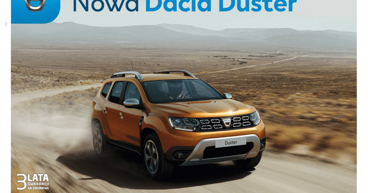 Nasza Dacia Duster 2018: Nowy cennik Nowej Dacii Duster