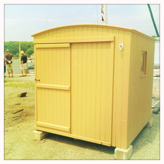 Relaxshacks.com: A micro "floating" cabin on The "Charles Morgan ...