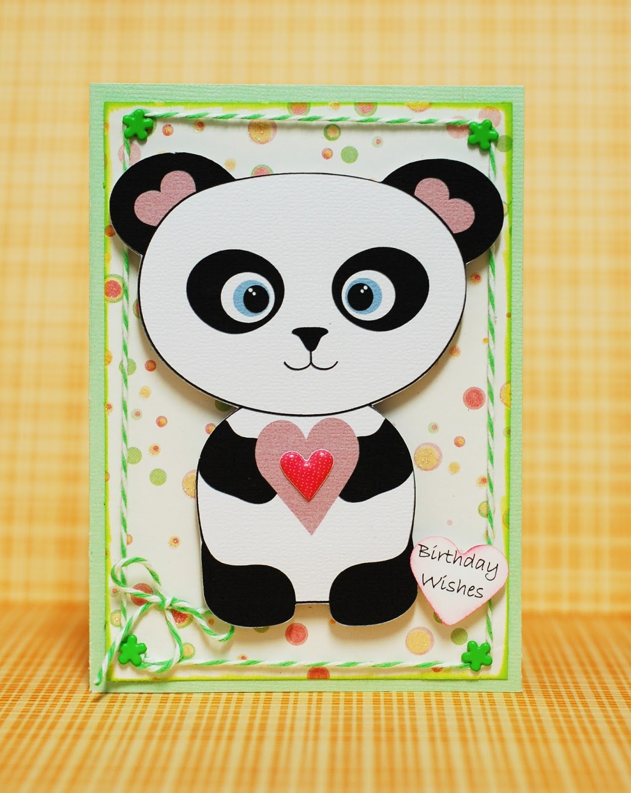 Paper Creations by Kristin: Panda Birthday Card