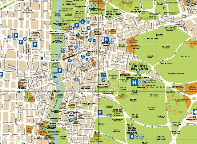 dextrangis: plano y callejero de elche