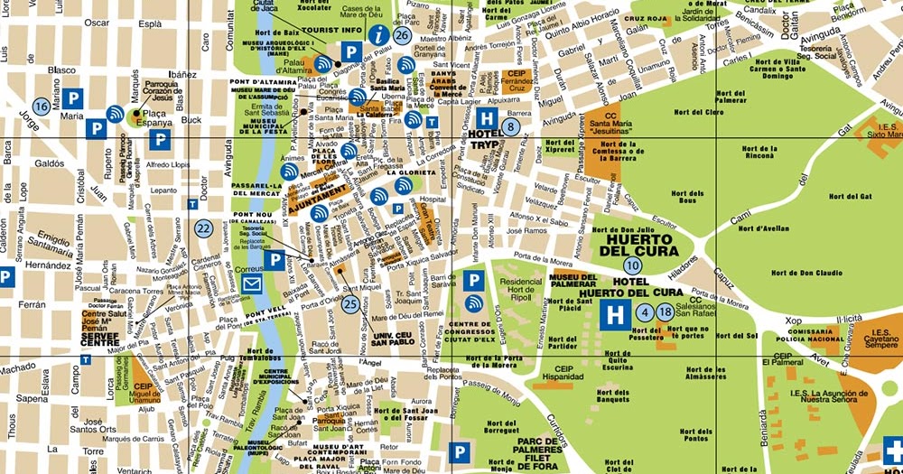 dextrangis: plano y callejero de elche