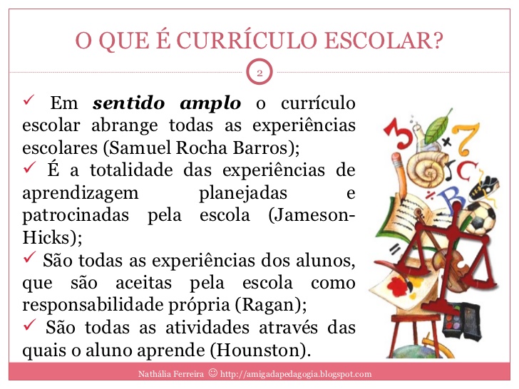 # Escola.com: CURRÍCULO ESCOLAR
