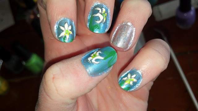 The Nail Diaries: Easter Lilies Nail Art