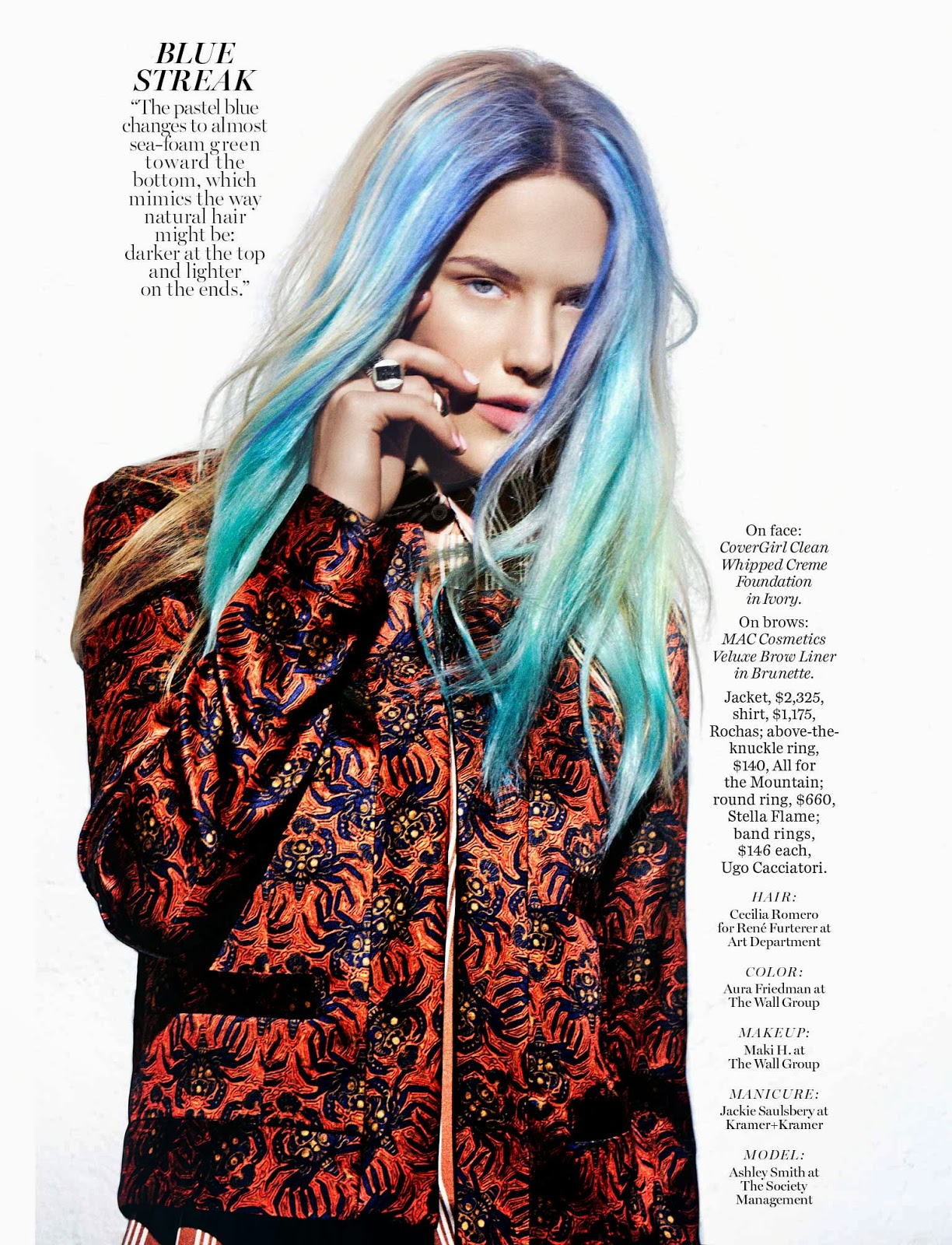 Ashley Smith by Enrique Badulescu Magazine Photoshoot For Marie Claire ...