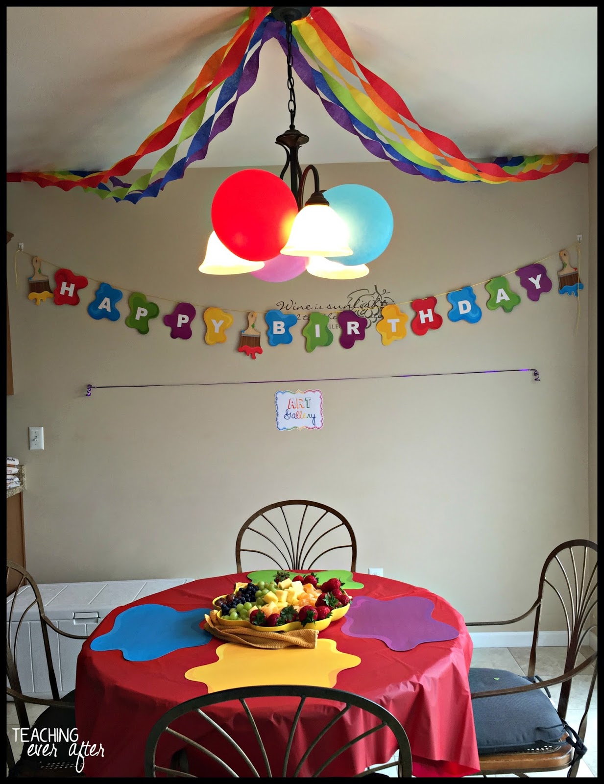Art Themed Birthday Party Teaching Ever After art-themed-birthday-party-teaching-ever-after