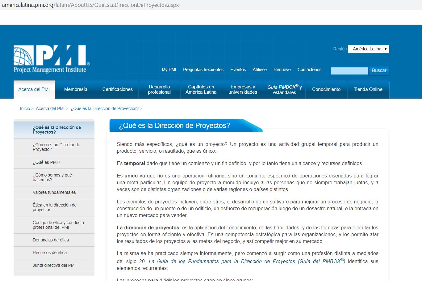 Informática y Docencia: Guías de gestión de proyectos del PMI