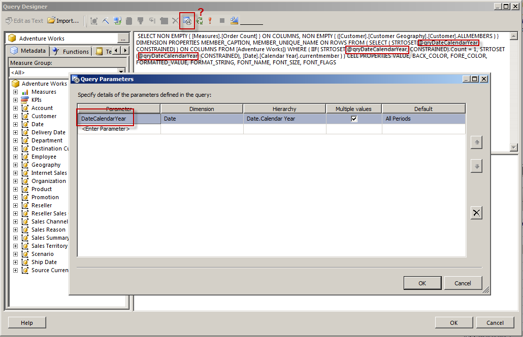BI Future Blog: SSRS : Report parameters