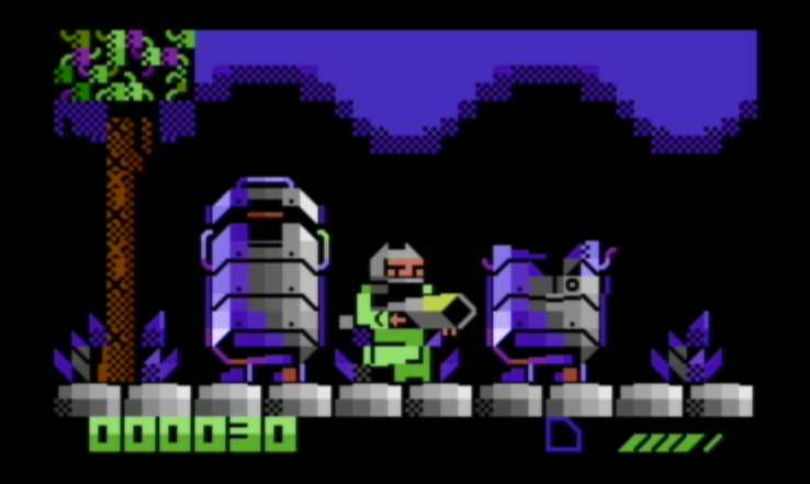 Old Machinery: Digiloi: Action game with C64 default characters