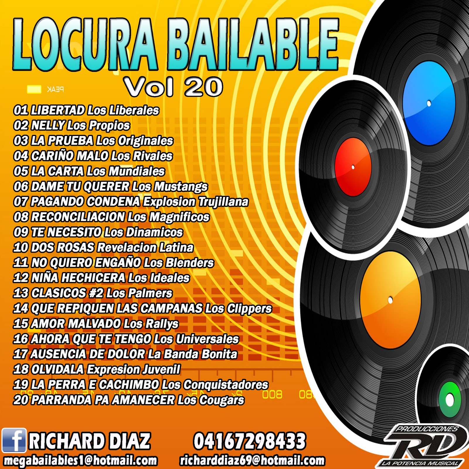 Tropical Bailables: Locura Bailable Vol 20 - DJ Richard..!!