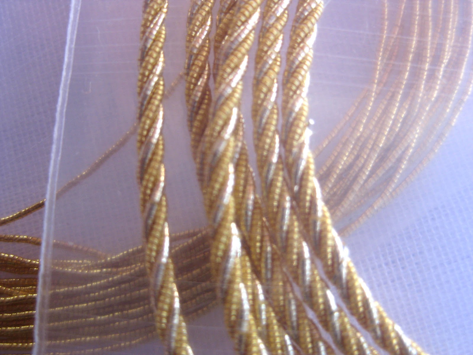 Silk and Colour: Gold Threads!