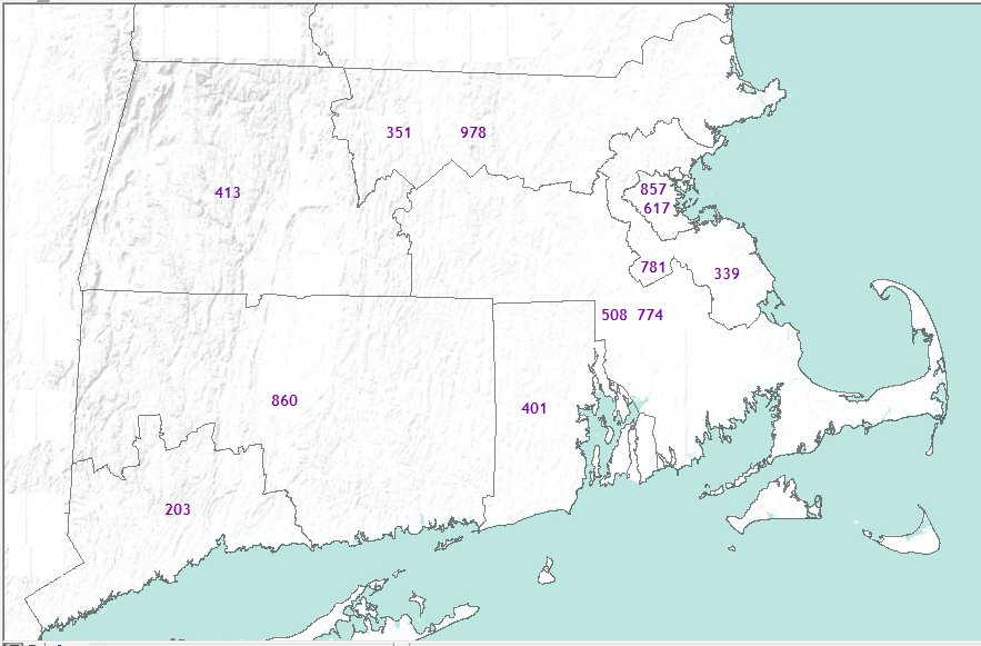 GIS Dixon Spatial Consulting 2 17 2012 Telephone Area Codes gis-dixon-spatial-consulting-2-17-2012-telephone-area-codes