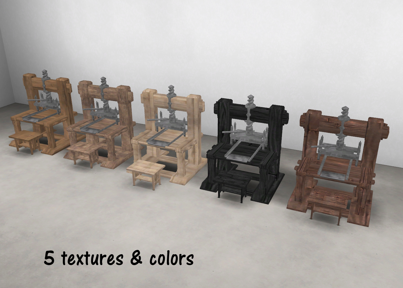 TS4: Medieval Printing Press as a Computer | History Lover's Sims Blog