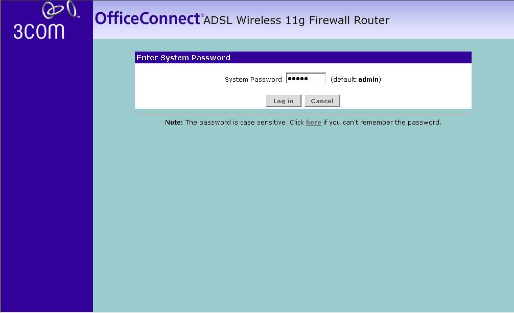 Thai Adsl การติดตั้ง Adsl Modem 3com Officeconnect Wireless 11g Access Point
