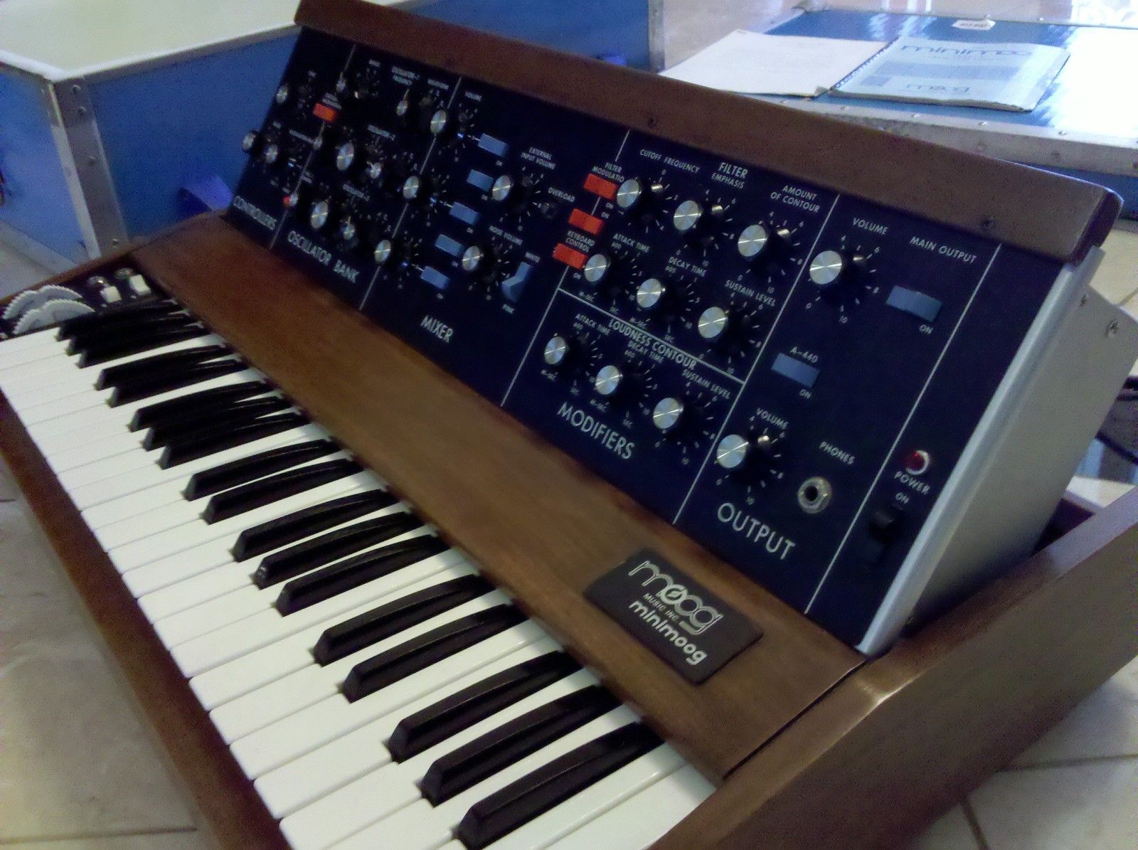 Matrixsynth Moog Minimoog D Synthesizer With Case