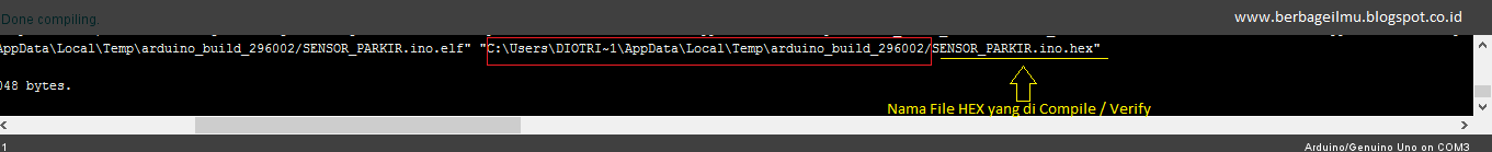 Cara Menyimpan File Hex Di Arduino Ide Berbage Ilmu Tutorial Arduino Android Seo Networking
