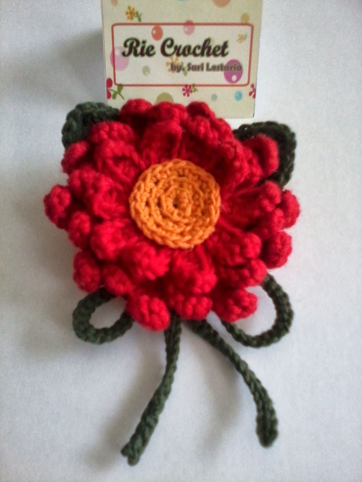 Rie Crochet Shop: Bros Rajut Bunga Matahari