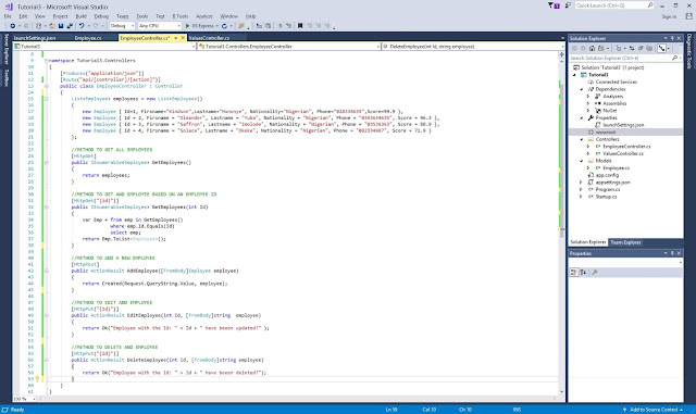 RESTful Web Services Tutorial 3 - Creating and Calling a POST, PUT and ...