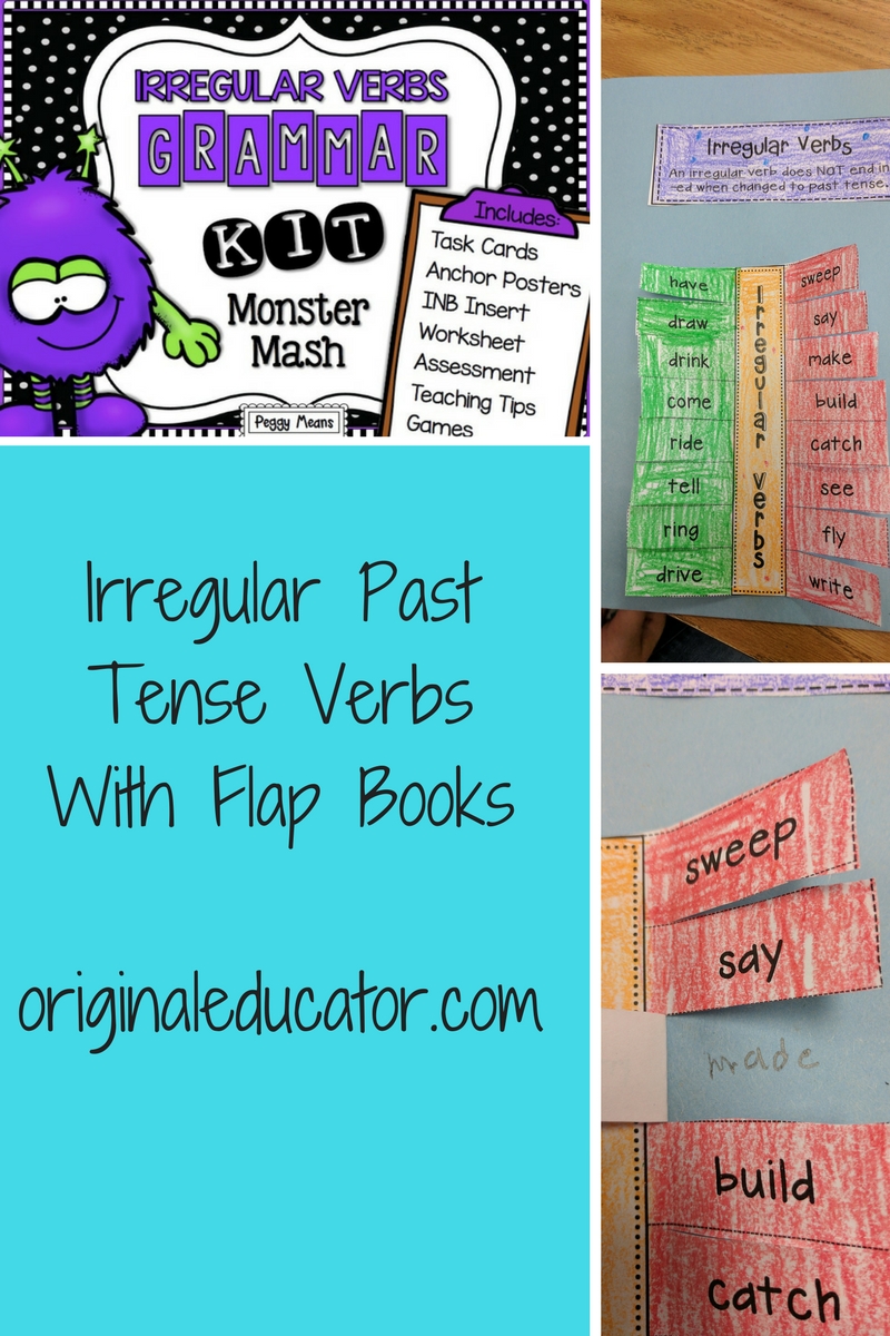 Irregular Past Tense Verbs With Flap Books | Original Educator
