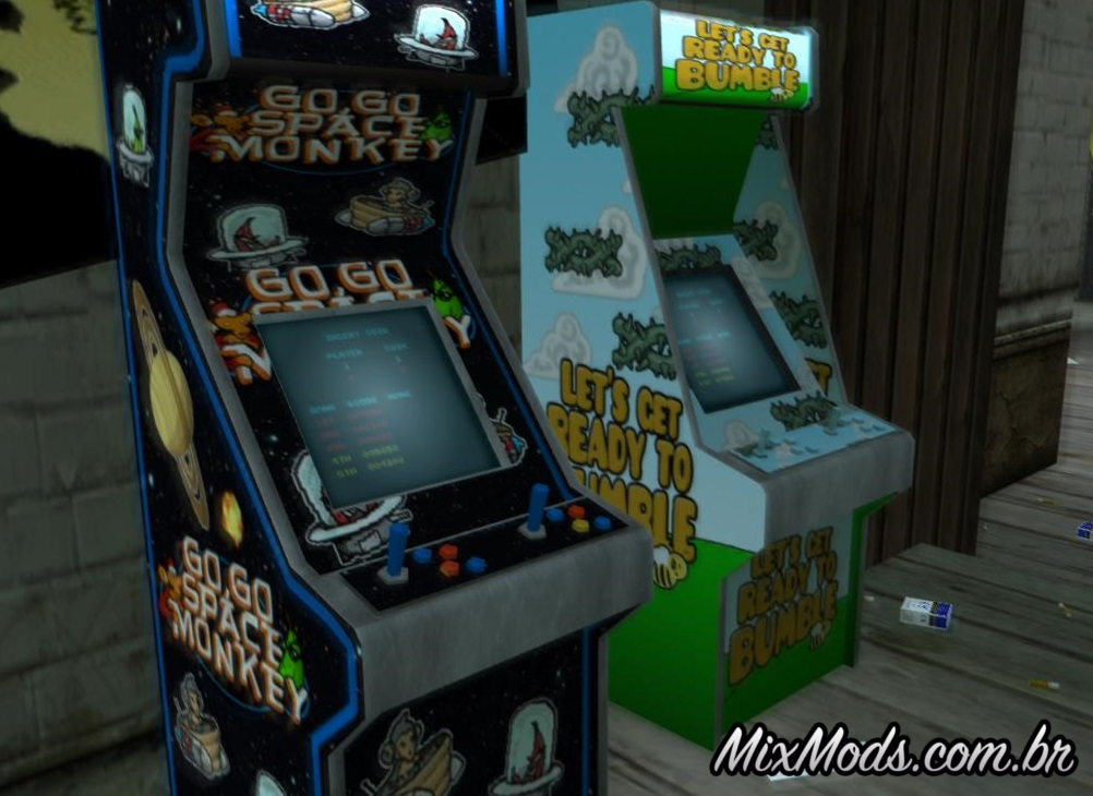 Arcade Machines Improved Textures - MixMods - Mods para GTA SA e outros