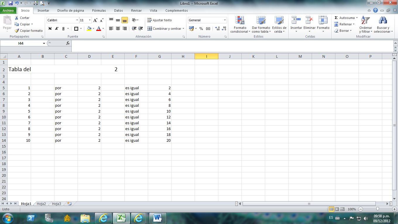 VALERITTA: "Practica de MICROSOFT EXCEL"