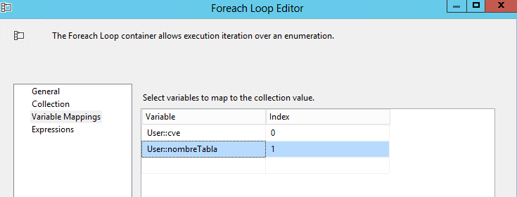 USANDO FOREACH LOOP CONTAINER EN SSIS ~ SQL SERVER