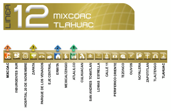 Apoyando a Mexico: 12 Metro 12