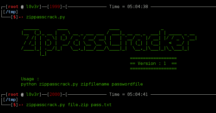 0xleaner Mm Zip Password Cracker Python Script Hehe